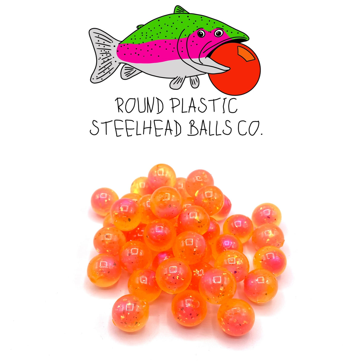 Round Plastic Steelhead Balls Co. 16mm – Never Quit Fishing